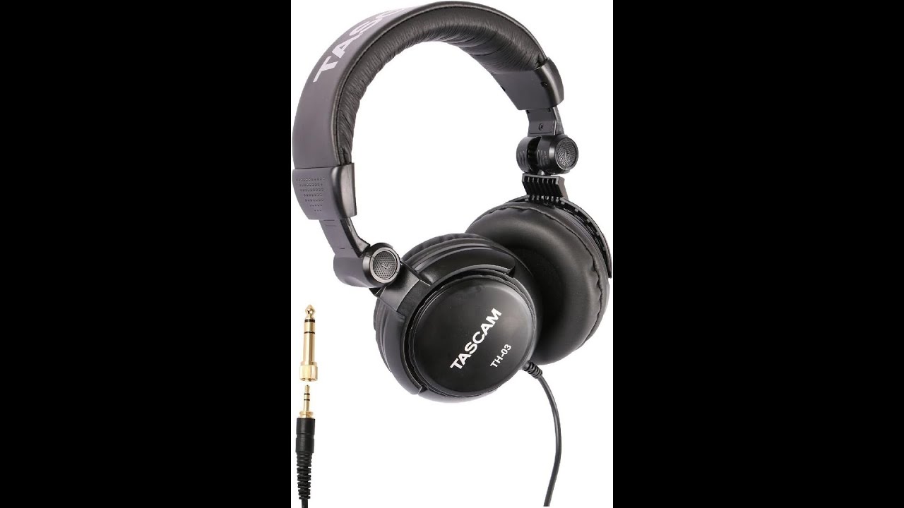 Tascam TH-03 Studio Headphones: Clear Sound, Comfort - YouTube