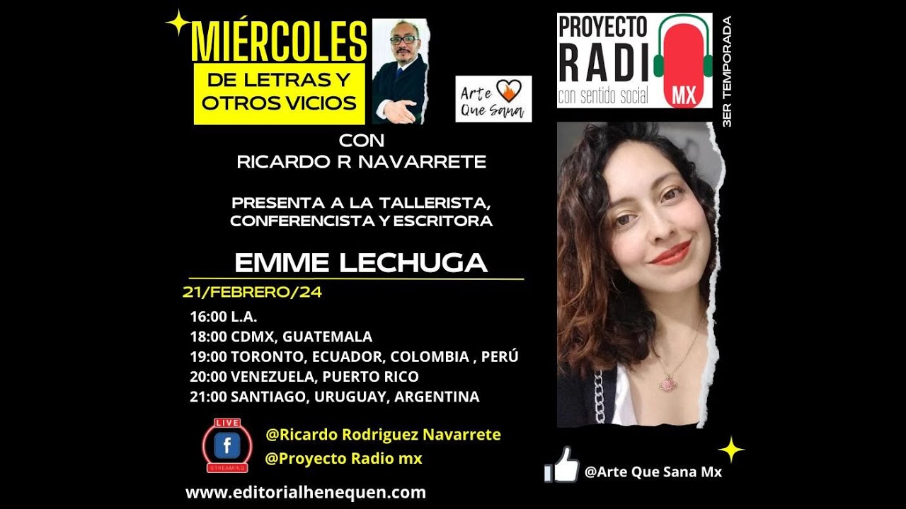 ENTREVISTA CON LA ESCRITORA MONICA "EMME" LECHUGA - YouTube