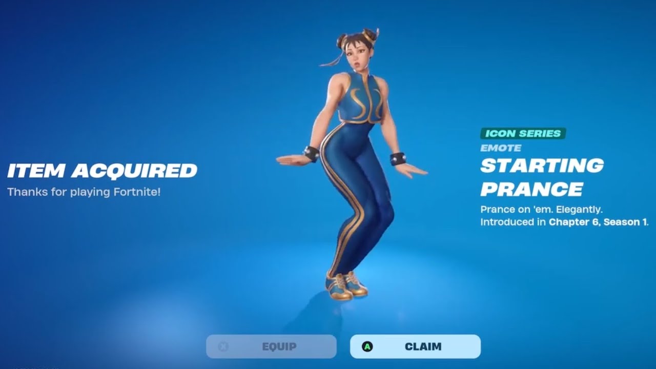 Buying the new (STARTING PRANCE EMOTE) in Fortnite - YouTube