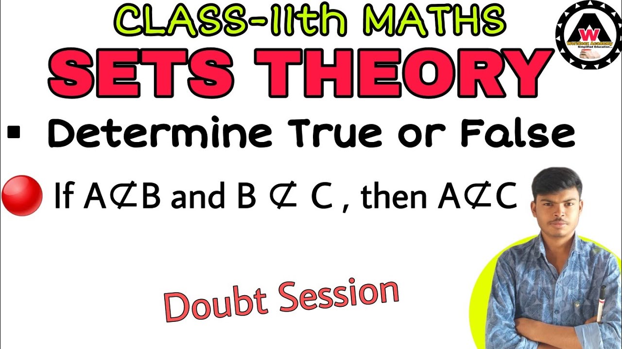 If A does not subsets B and B does not subsets C then A does not ...
