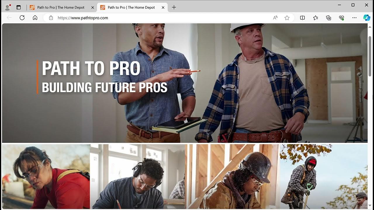 Home Depot Path to Pro Program Free online skills training - YouTube