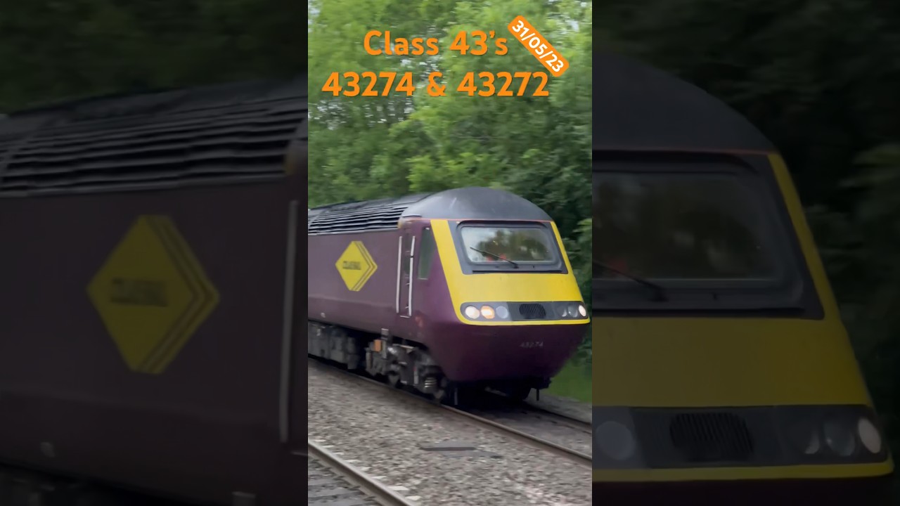 Colas network rail class 43 HST flying banana / cherry departmental ...