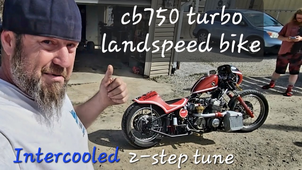 Intercooled Turbo Honda cb750 launch boost tuning - YouTube