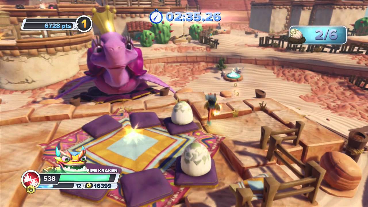 Skylanders Swap Force Bonus Mission Egg Royale FIRE KRAKEN - YouTube