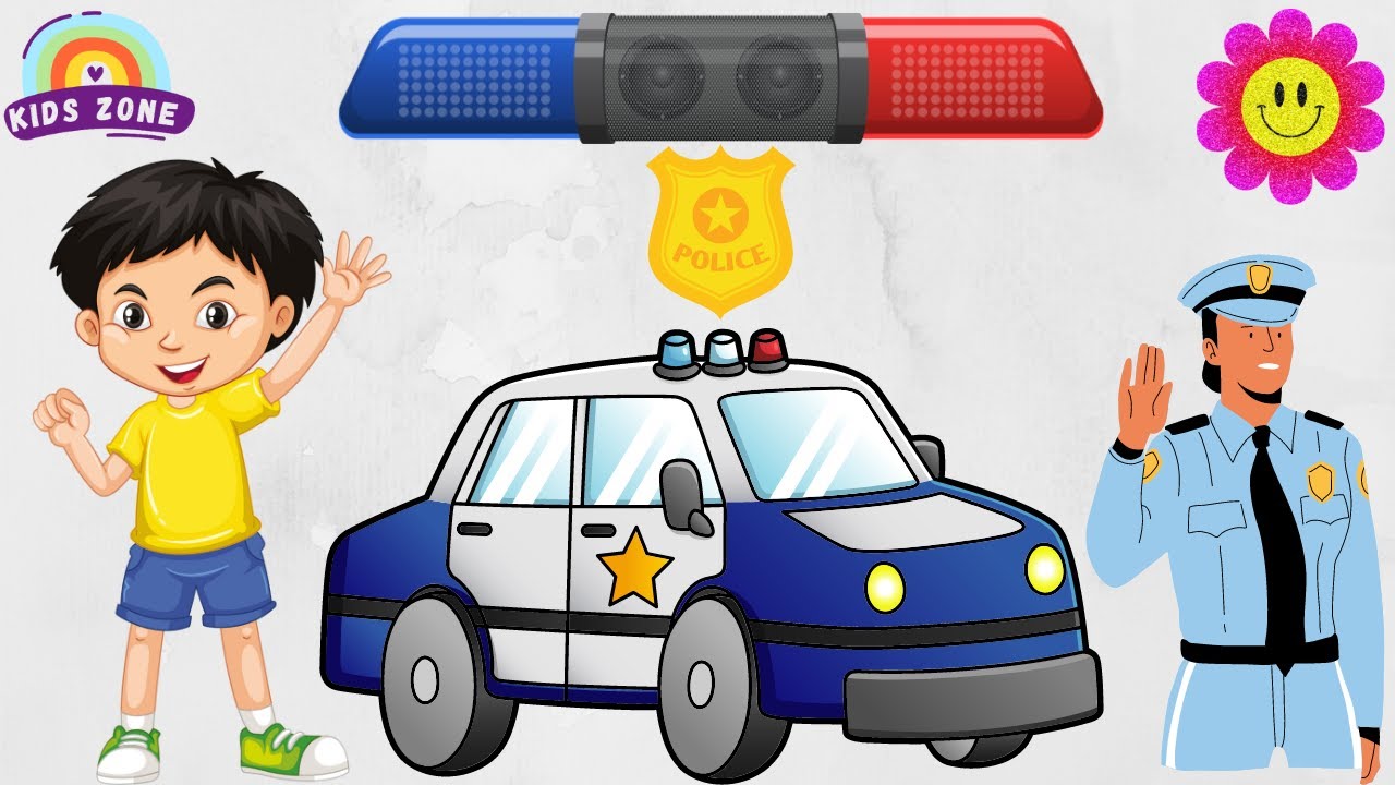 kids police car | police car cartoon | full kids zone - YouTube