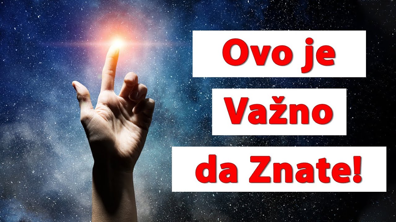 Ovo je važno da znate! - This is important for you to know! - YouTube