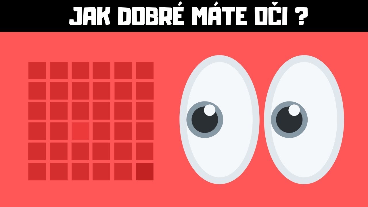 Jak dobré máte oči? (Test Zraku - Barvy) - YouTube