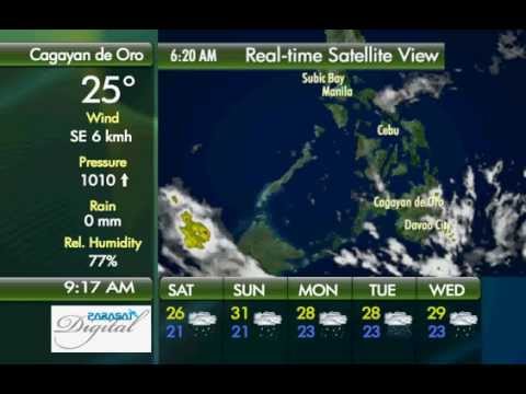 Parasat Weather Update Cagayan de Oro City: January 21, 2012 - YouTube