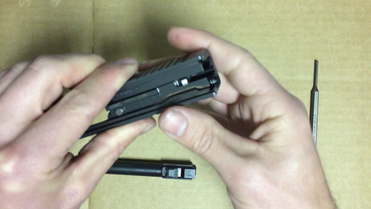 How to Put the Parts Back in a Glock Slide - YouTube