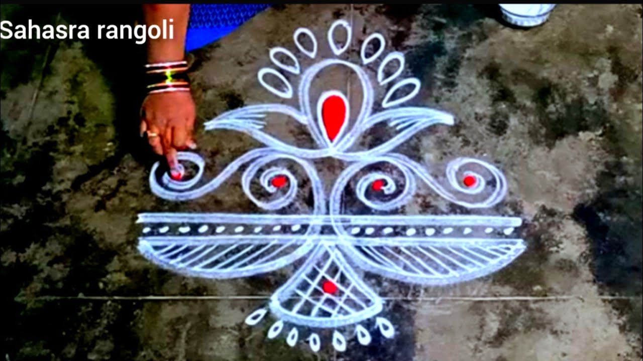 Simple &Easy kolam for beginners / Daily rangoli design - YouTube