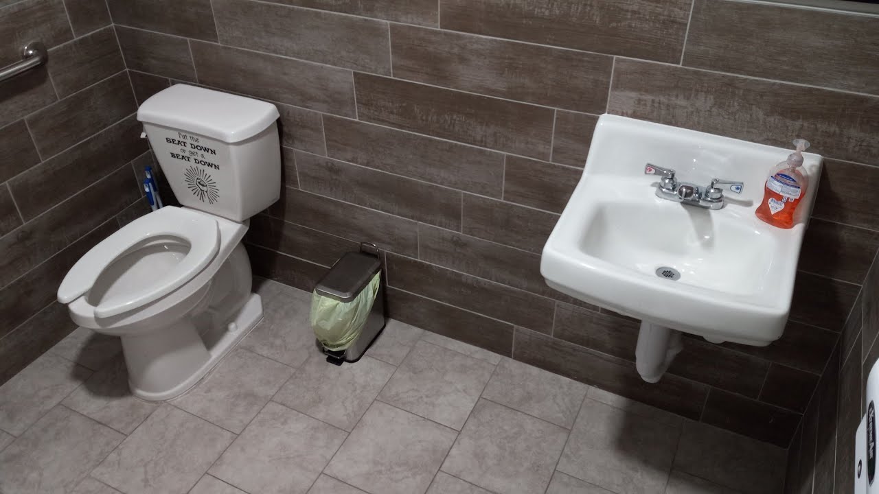 Recreation Center Unisex Restroom - YouTube