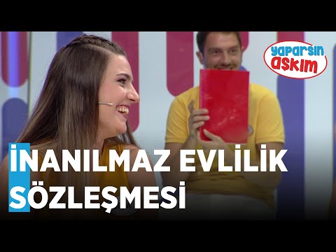 Böyle Evlilik Sözleşmesi Görmediniz | Yaparsın Aşkım
