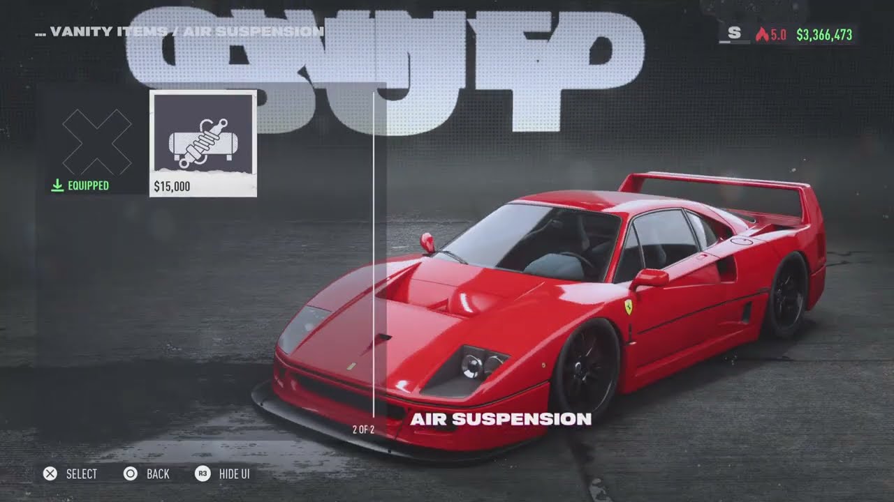 Need for Speed Unbound Ferrari F40 Customization - YouTube