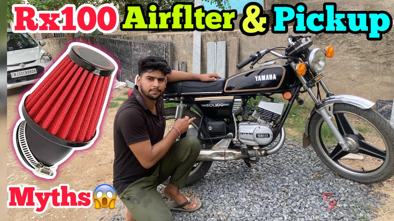 Rx100 air filter and pickup| yamaha rx100|motovlog|rx100|ankit ...
