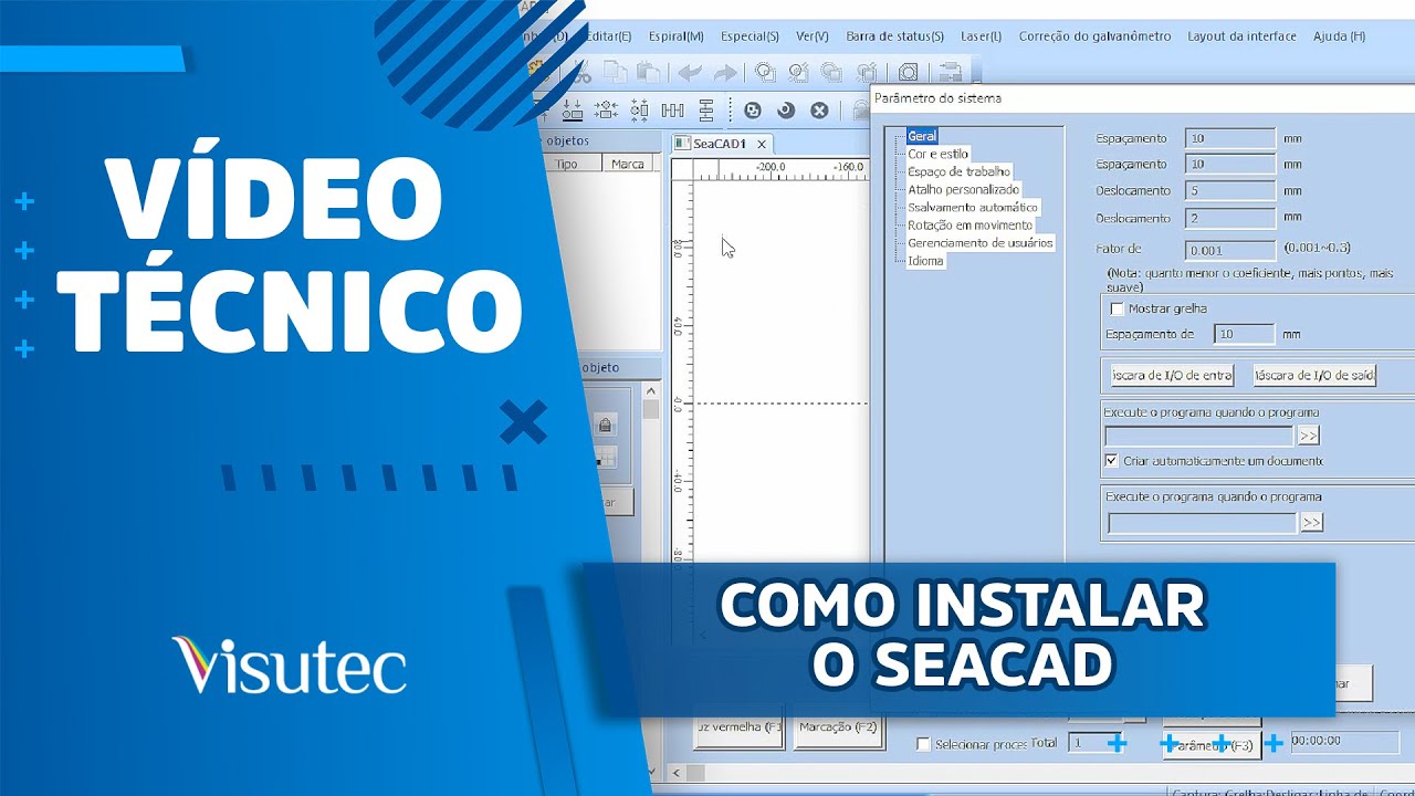 Como instalar o SeaCAD - BSLAPP da Fiber Laser - 2025 - YouTube