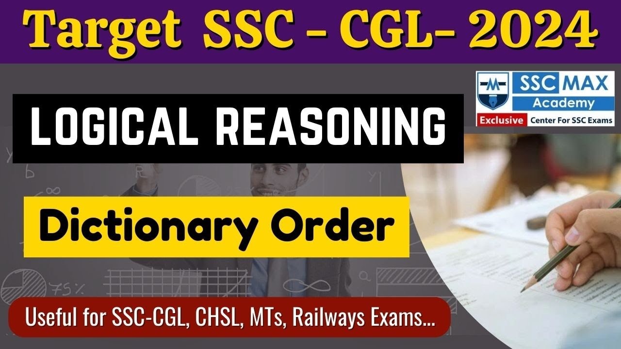 Logical Reasoning : Dictionary Order Questions and Answers | Target SSC ...