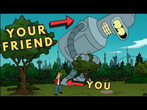 When your FRIEND is a CRAZY GIANT robot... | Futurama