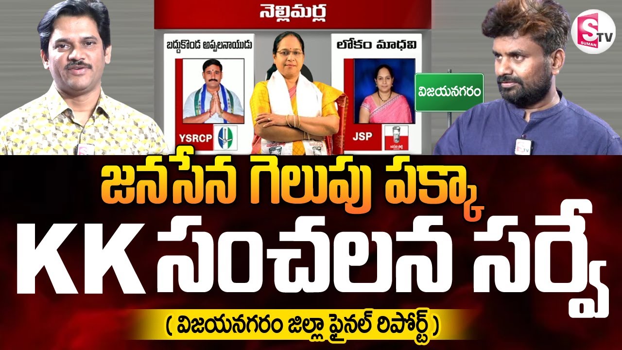 KK సంచలన సర్వే.. జనసేన గెలుపు పక్కా! | KK Survey on Vizianagaram | AP ...