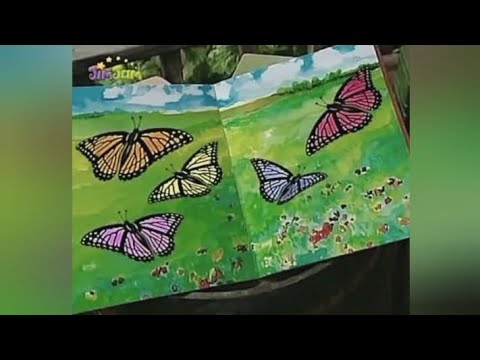 Barney Song : Five Little Butterflies (Books Are Fun !) - YouTube