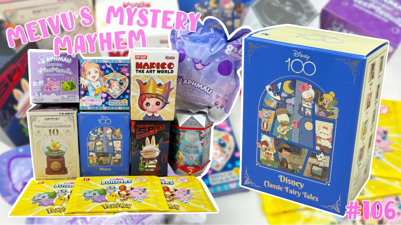 Open 11 Blind Boxes With Me! POP MART DISNEY, POKEMON RE-MENT, ANIME ...