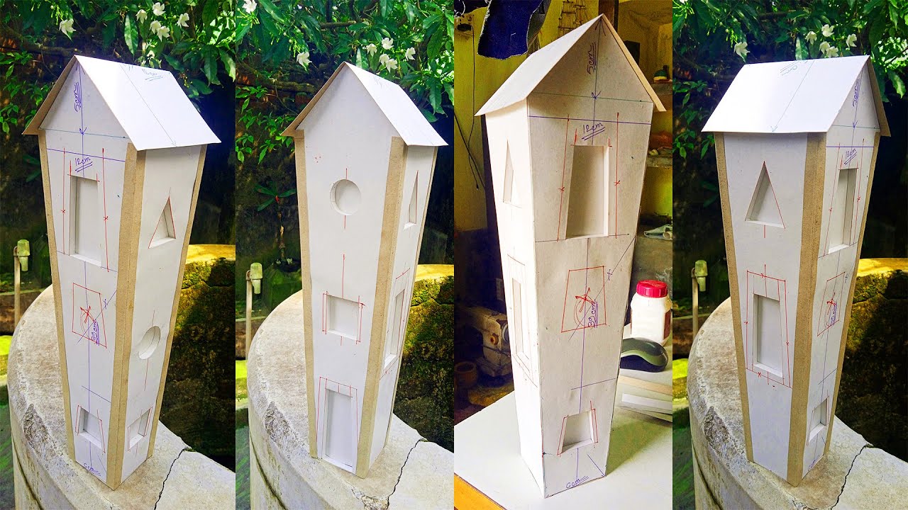 Easy paper home making, crafts at home, board making at home, MoonMinus ...
