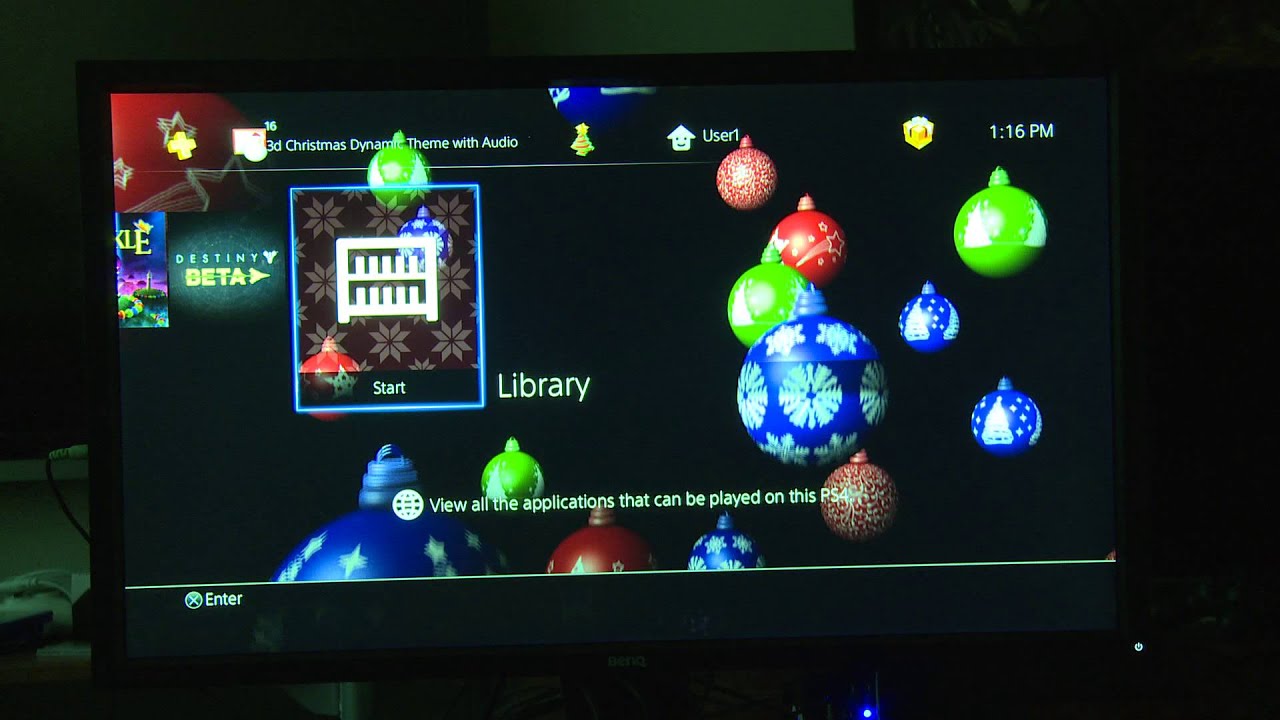 [PS4 Themes] 3D Christmas Dynamic Theme with Audio - YouTube