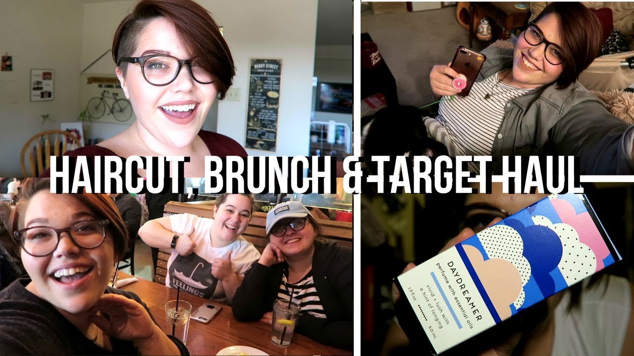 HAIRCUT, BRUNCH & TARGET HAUL - YouTube