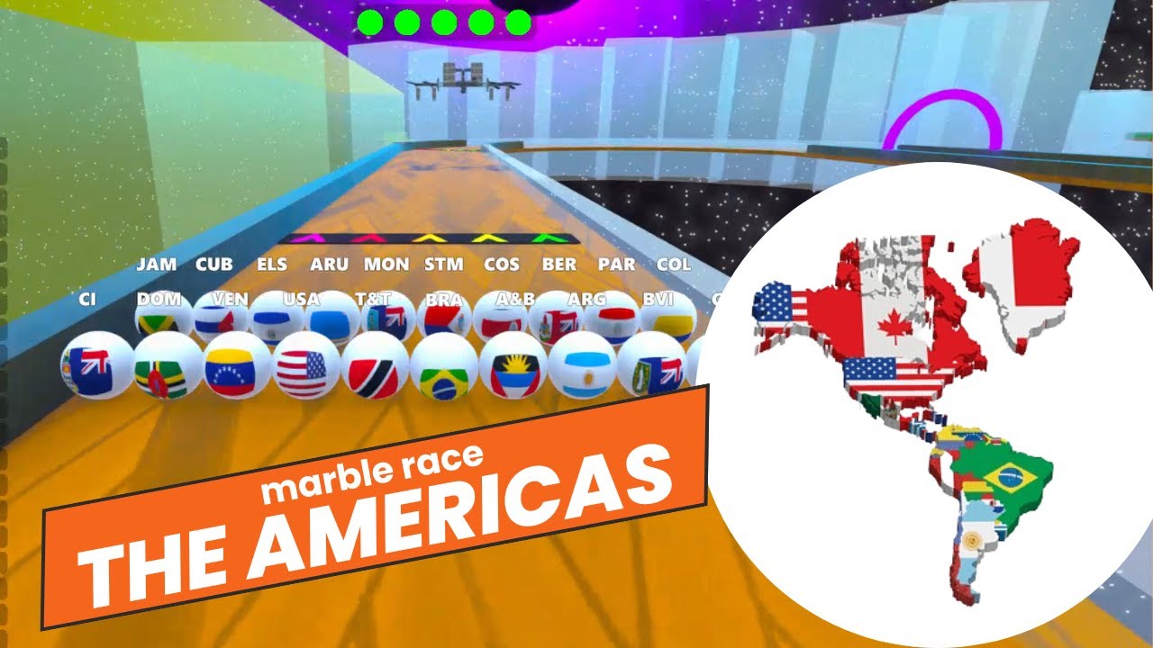 Marble Race - Top 20 American Countries (Round 21, Wildcard, ASMR) | 24 ...