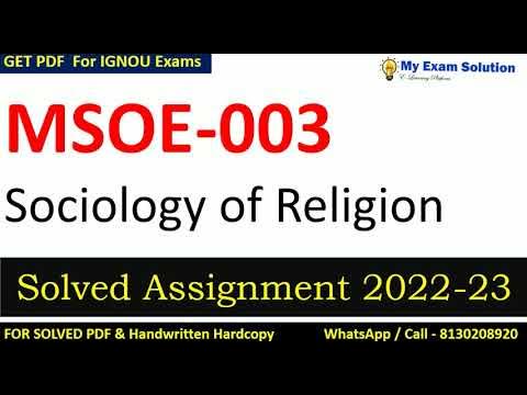 MSOE 003 SOLVED ASSIGNMENT 2022-23 | English Medium | IGNOU Solved Assignment 2022-23 - YouTube