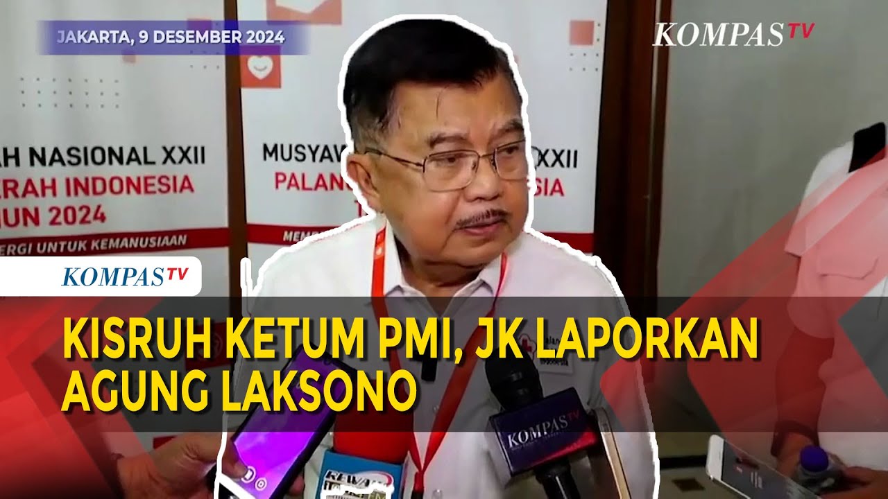 Jusuf Kalla Laporkan Agung Laksono ke Polisi soal Kisruh Ketum PMI - YouTube