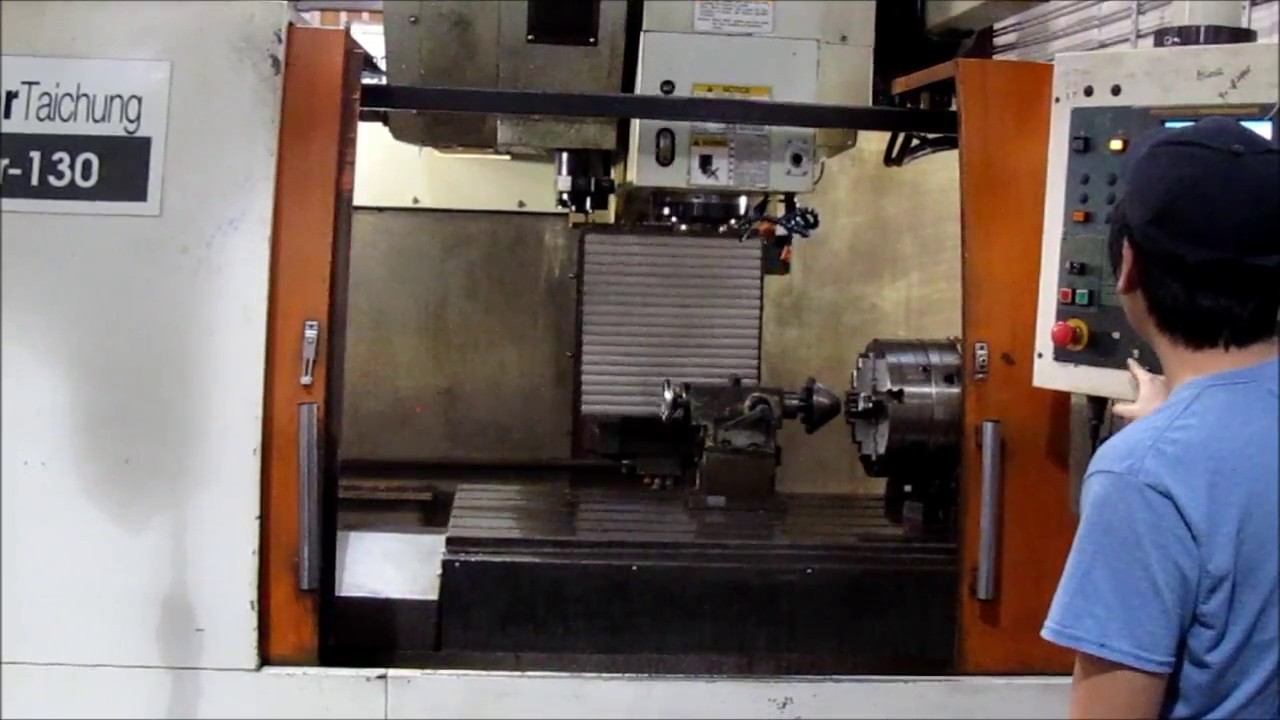 2007 Victor Vcenter-130 4-Axis CNC Vertical Machining Center, Fanuc ...