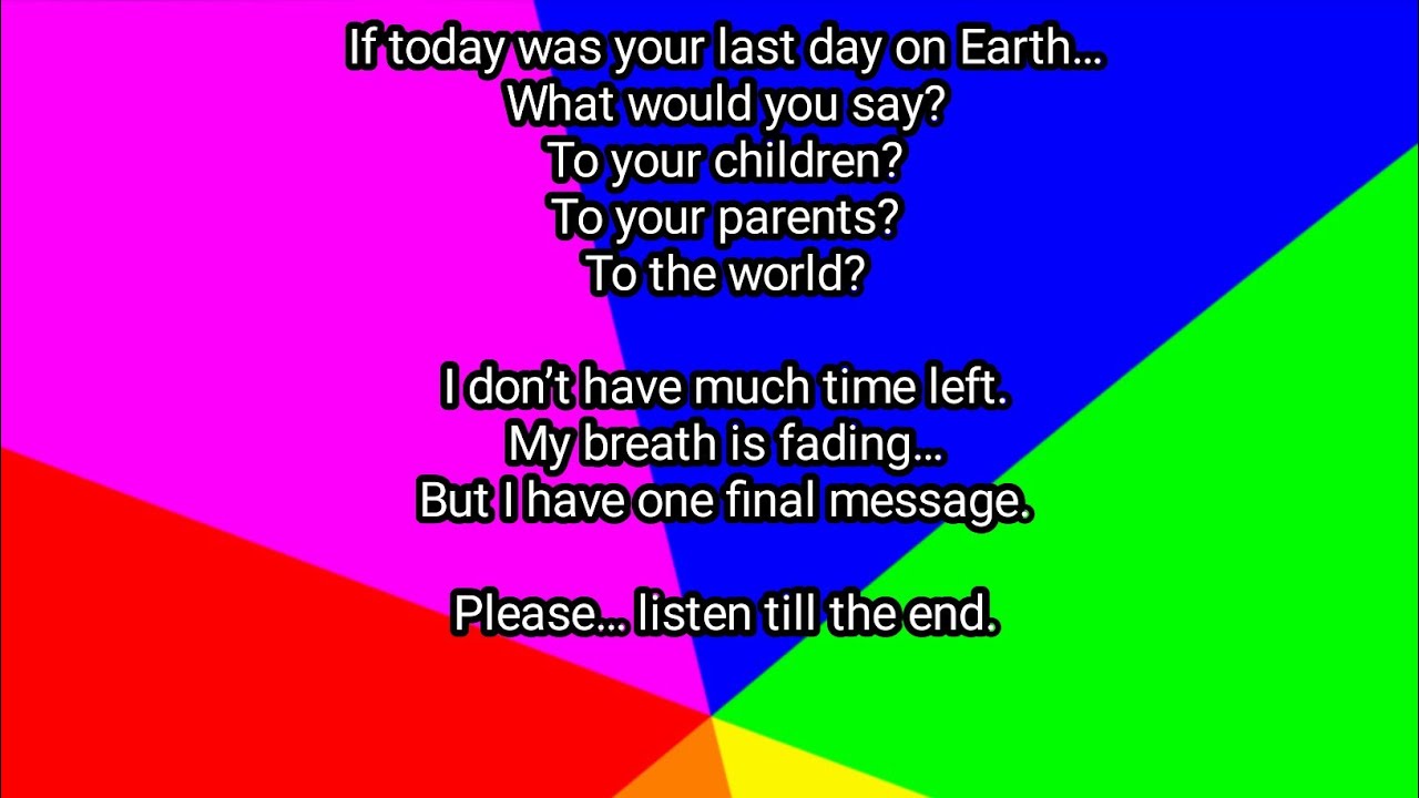 "Final Message Before Death | Elderly Wisdom That Will Break Your Heart ...
