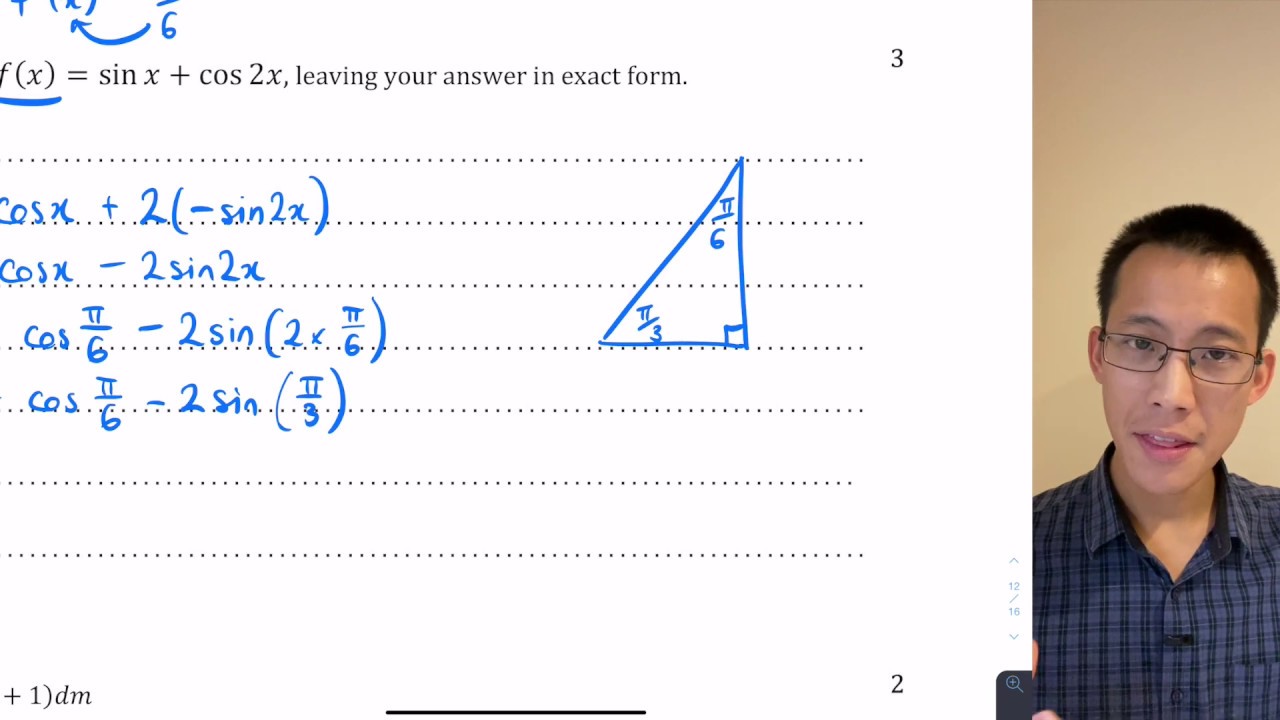 Differential Calculus Exam Review (3 of 3: Product rule, trigonometric ...