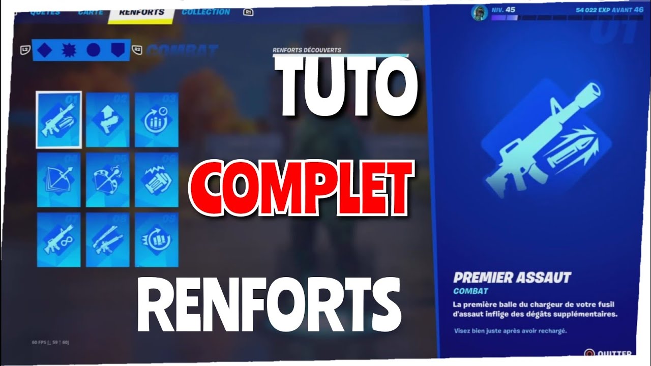 TUTOS RENFORTS - LES MEILLEURS RENFORTS A UTILISER AU CHAPITRE 4 DE ...