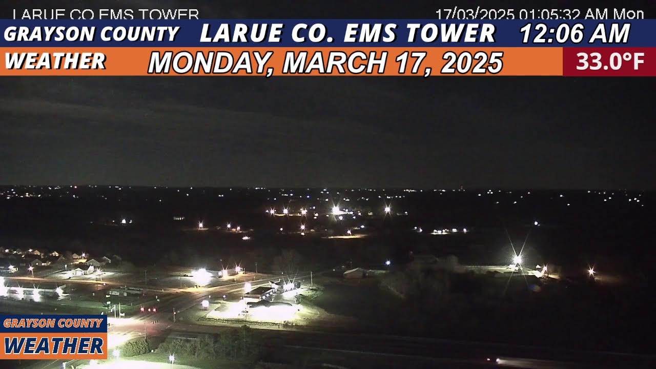 Larue County EMS Tower SkyCam: Sunday, March 16, 2025 #KYwx - YouTube