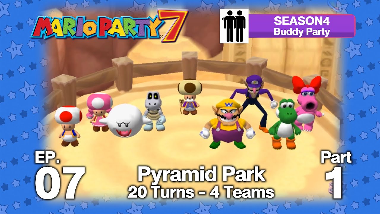 Mario Party 7 SS4 Buddy Party EP 07 - Pyramid Park 8 Players Toad,Boo ...