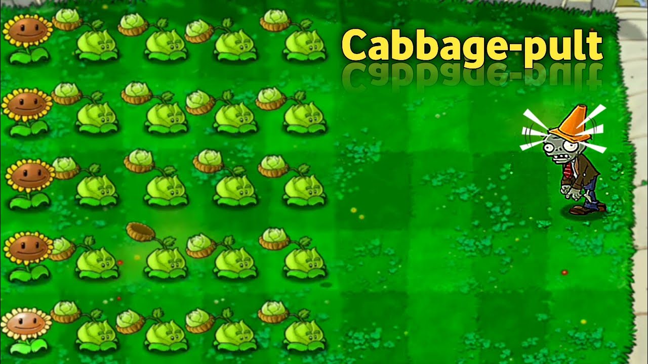 Cabbage-pult challenge - PVz adventure 2 - YouTube
