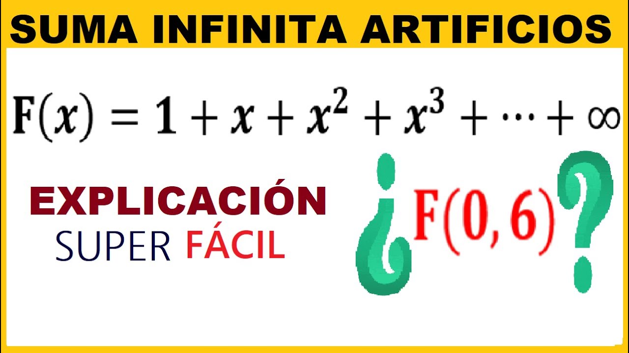 SUMA INFINITA 👉 [ EJERCICIO RESUELTO] 💪 VALOR NUMÉRICO - YouTube