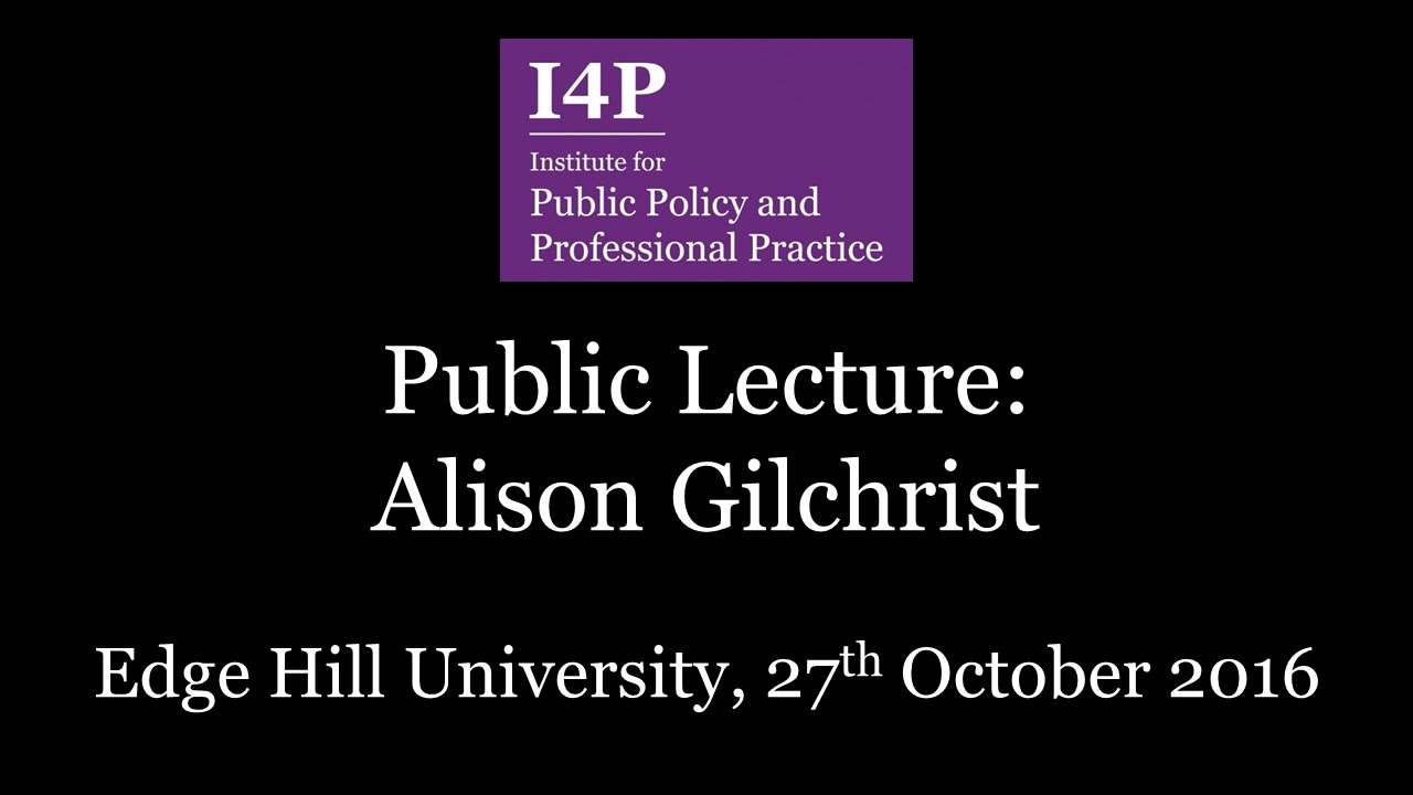 I4P Lecture Series - Alison Gilchrist - informal and formal methods of ...