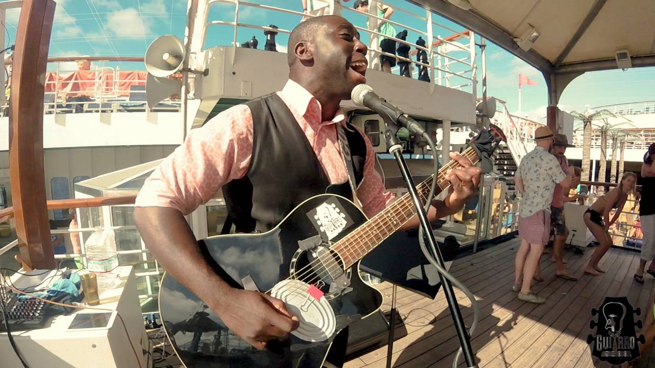 R. KELLY - Ignition remix (Guitaro 5000 cover, at a cruise ship party ...