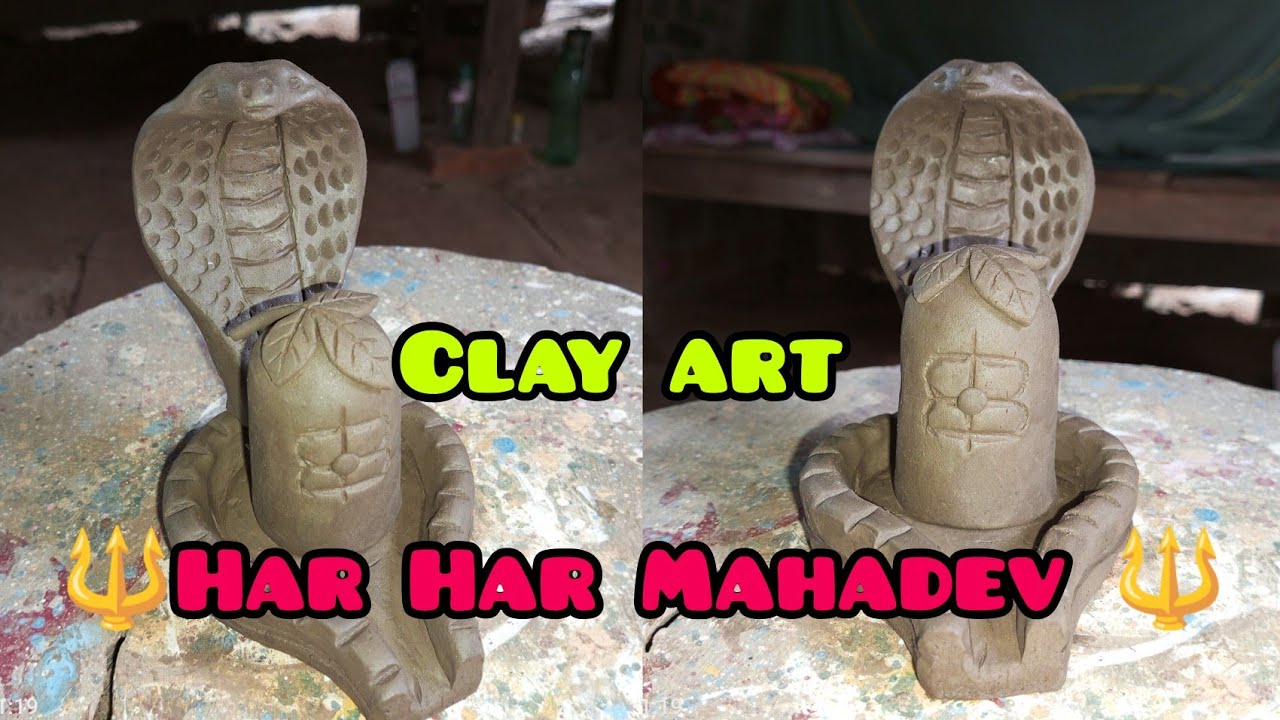 How to make shivling with clay shivling using clay//clay Shivling 🔱 ...