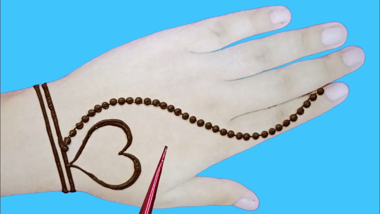 Latest Heart Shap Front hand mehndi design// Mehandi ka design// Bridal ...