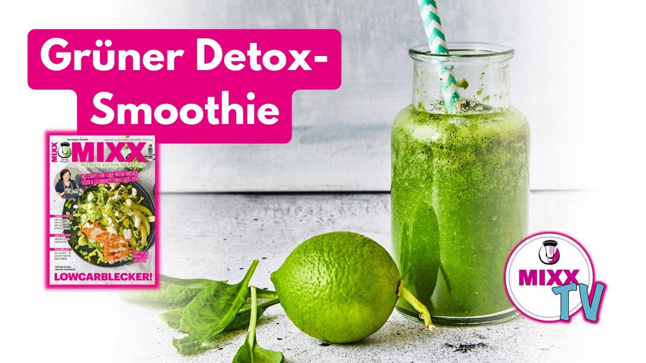 MIXX-Quickie: Grüner-Detox-Smoothie aus der MIXX 2/23 - YouTube