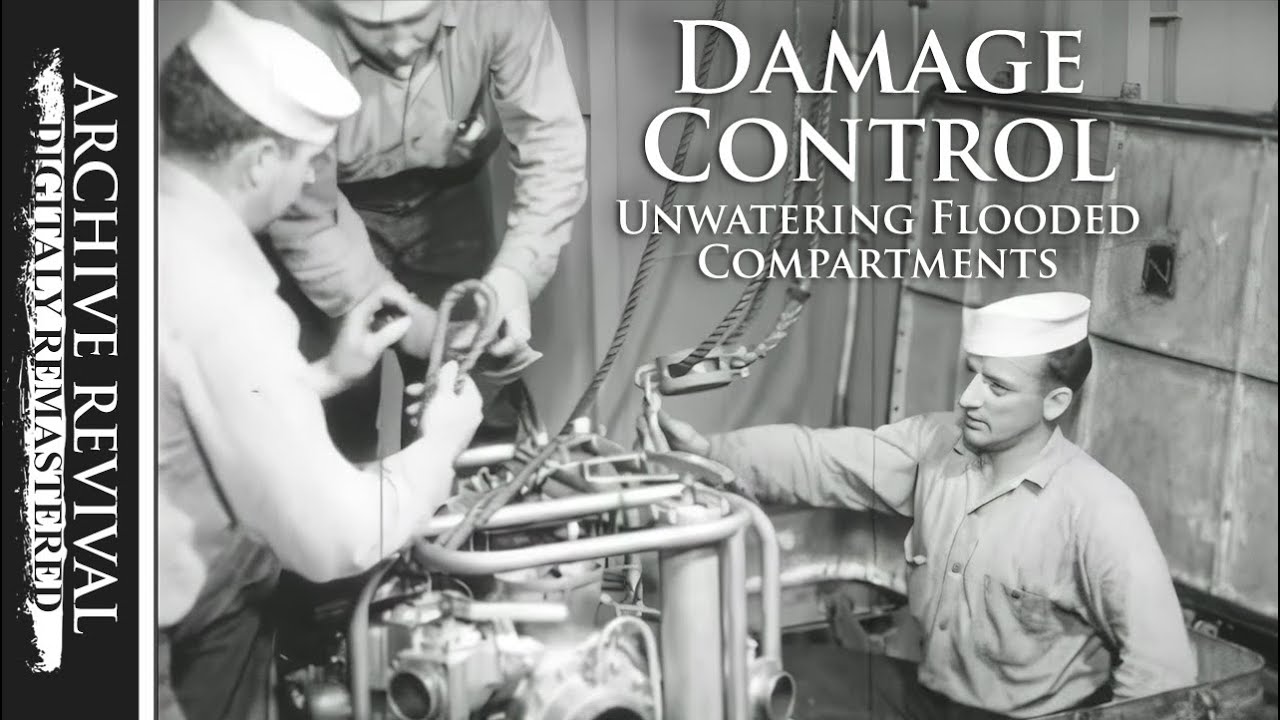 Damage Control | Unwatering Flooded Compartments (USN training) - YouTube