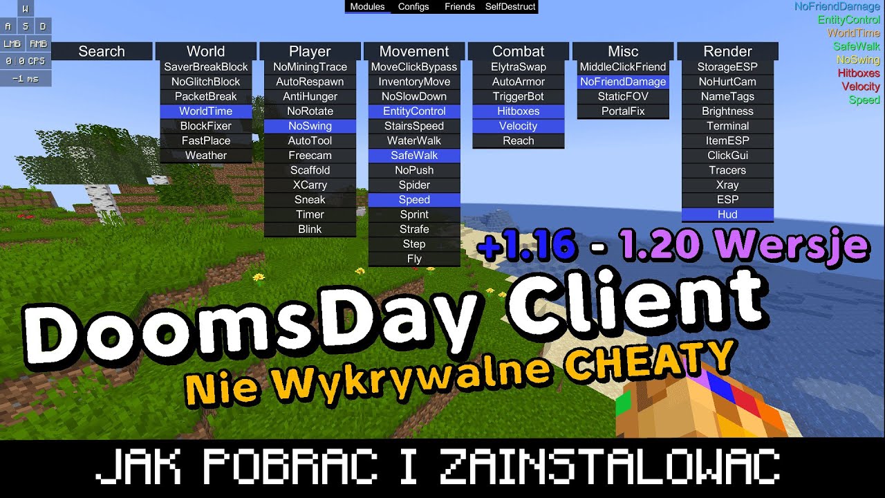 NieWykrywalne CHEATY - DoomsDay CLIENT - PORADNIK - YouTube
