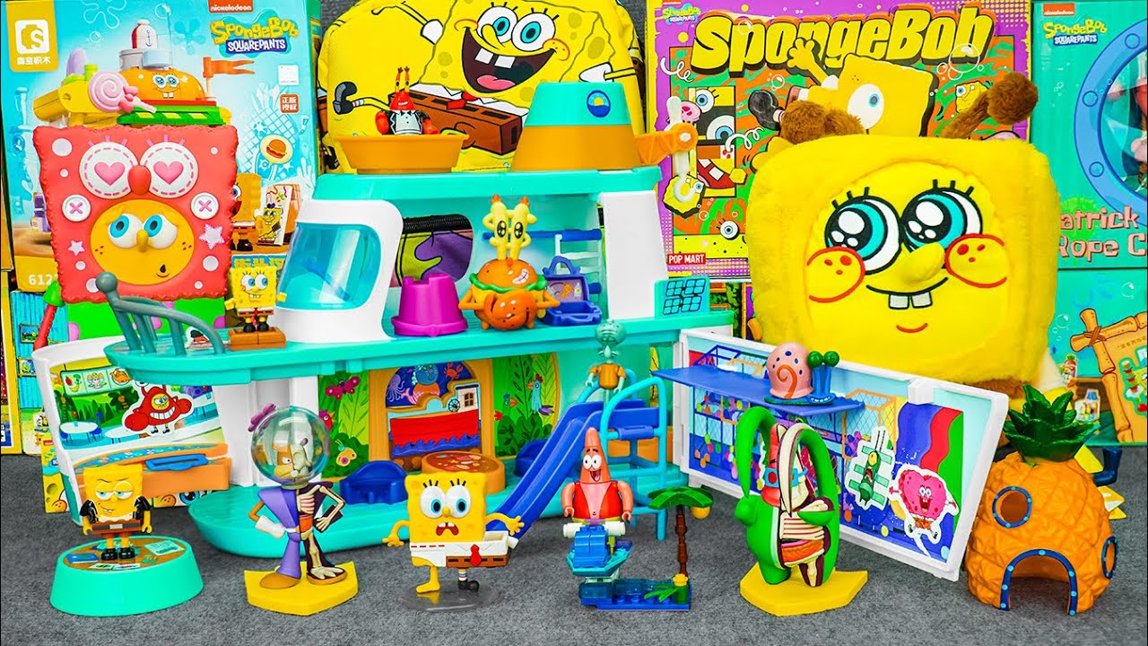 ASMR SpongeBob🎁 Satisfying Unboxing Of The Fun SpongeBob Cruise Ship ...