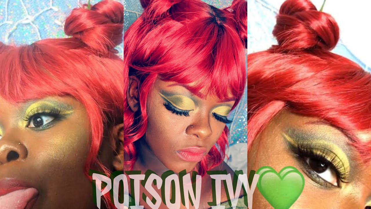 Poison Ivy Makeup Look - YouTube