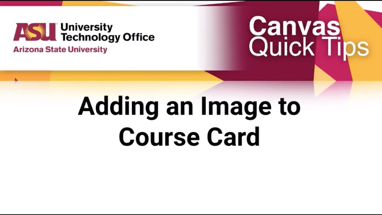 Adding an Image to Course Card - YouTube