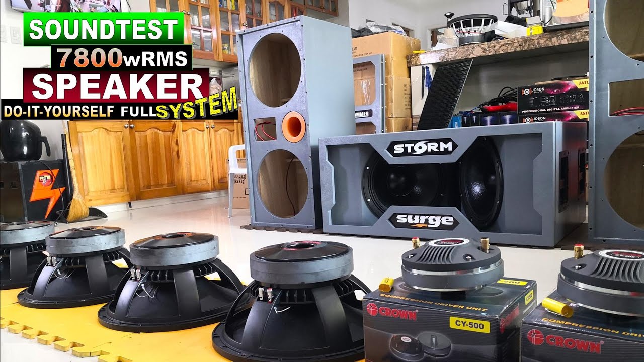 DIY Loud Speaker Set Up 7,800w RMS PURE SOUND TEST - YouTube