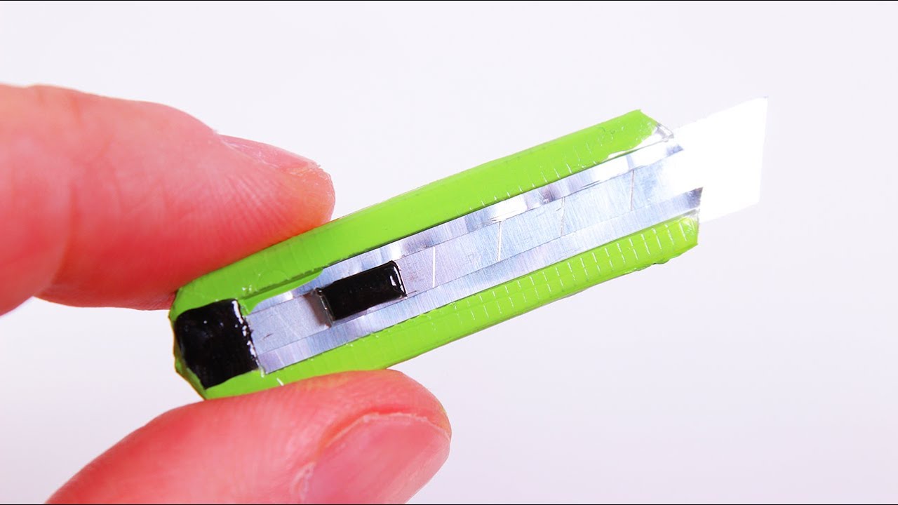 Miniature [realistic] Cutter Knife DIY ~ Utility Knife - YouTube